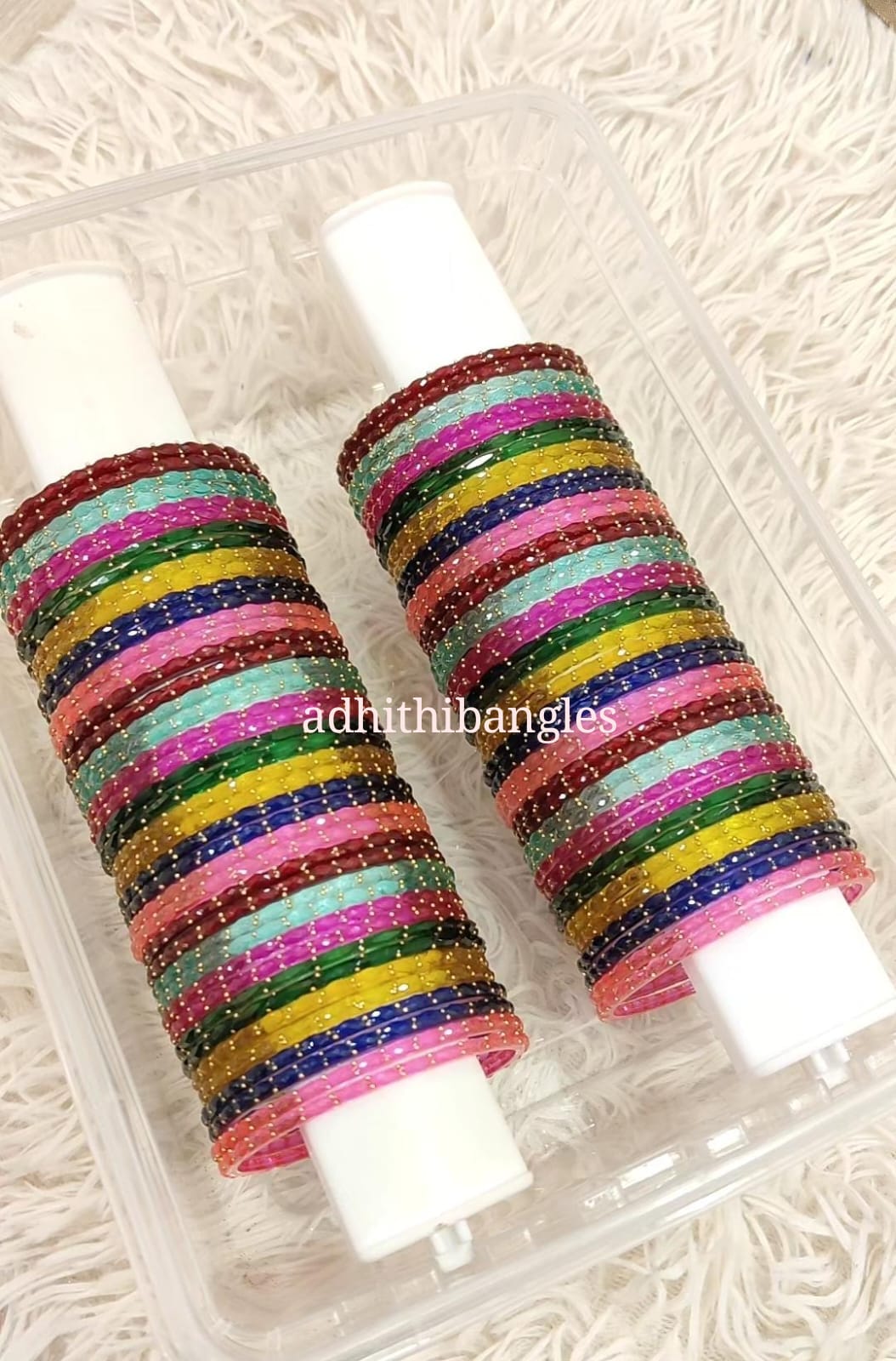 Raindrop 7 dozen Valaikappu mixing – Adhithi Bangles
